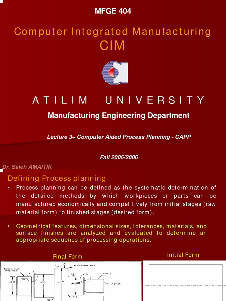 Computer Aided Process Planning-I | PDF | Automation | Computer Aided ...