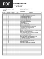 Pre Spud Inspection Checklist Example 1 | PDF | Equipment ...