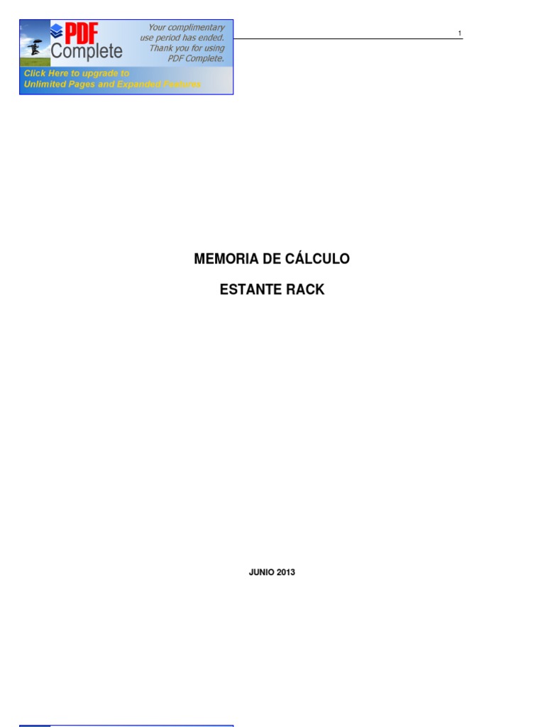 MC Racks | PDF | Análisis | Ingeniería estructural