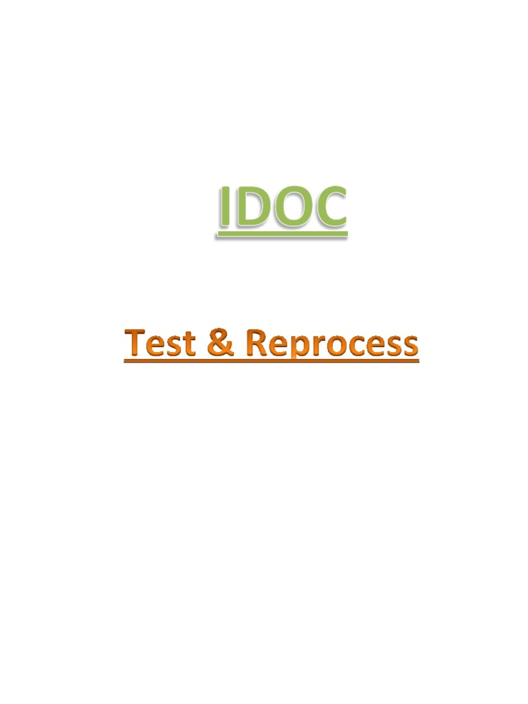IDOC Testing | PDF | Business | Computers