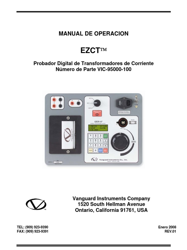 Ezct Manual Espanol Final | PDF | Transformador | Impresora (Computación)