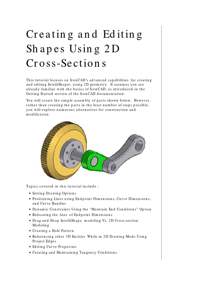 Using 2D Profiles For 3D | PDF | Angle | Line (Geometry)