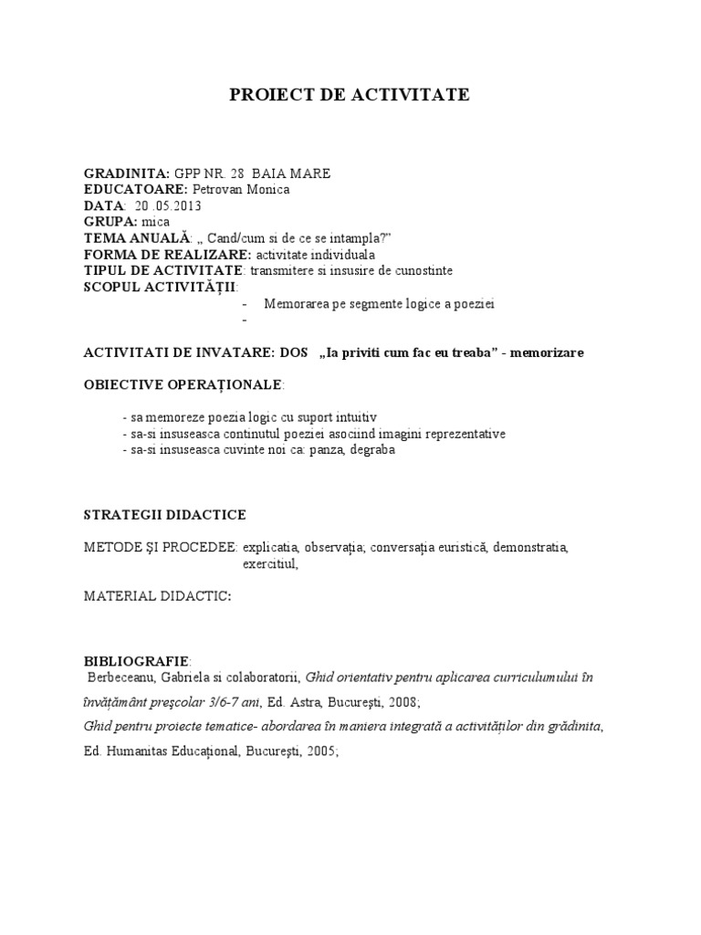 DOS - Memorizare Grupa Mica | PDF