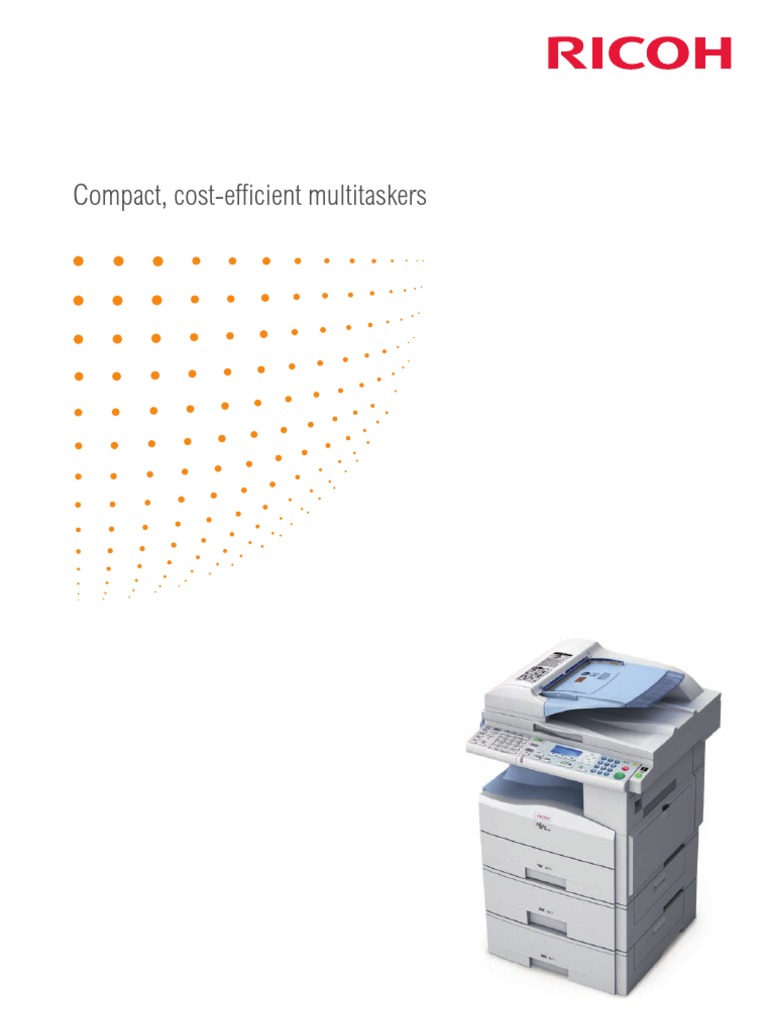 Ricoh Aficio MP171 Brochure | PDF | Image Scanner | Computing