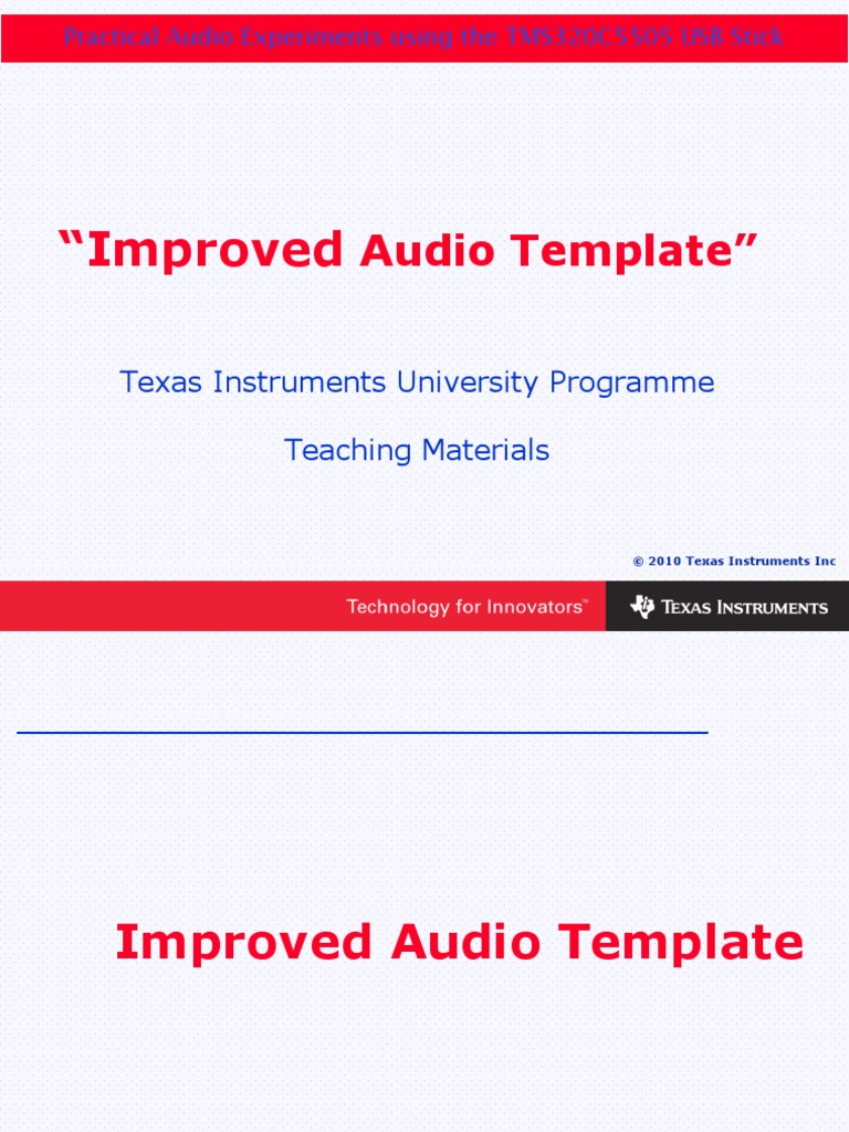 Chapter 2 Improved Audio Template | PDF | Decibel | Analog To Digital ...