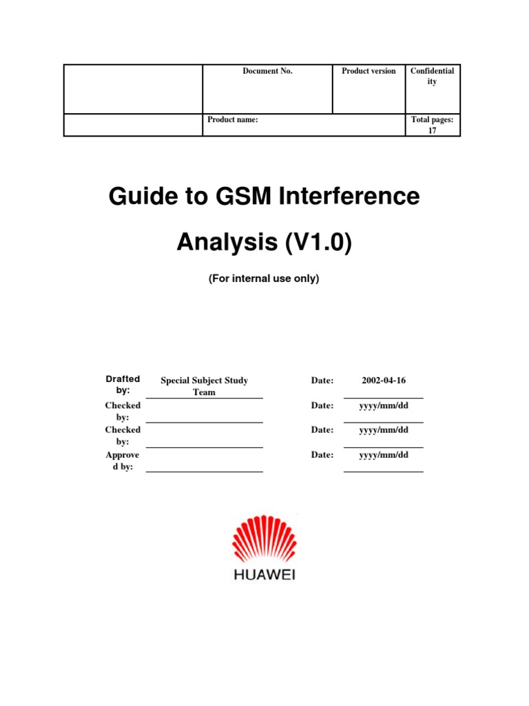 Guide To GSM Interference Analysis | PDF | Electromagnetic Interference ...