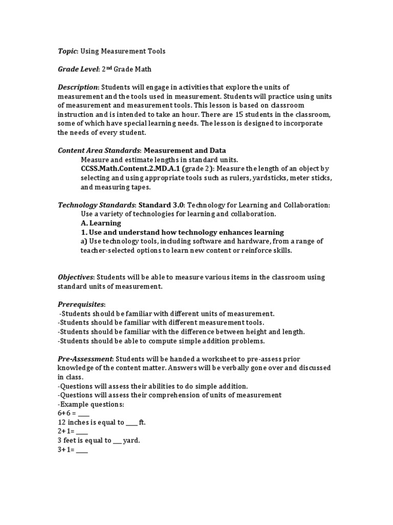 CCSS - Math.Content.2.MD.A.1 (Grade 2) : Measure The Length of An ...