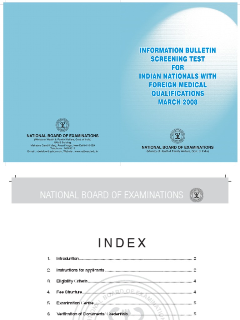 MCI Screening Test Syllabus 2008 | PDF | Anatomy | Anesthesia