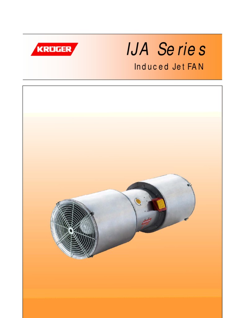 IJA Series Induced Jet Fans Specs Dimensions Data | PDF | Mechanical ...