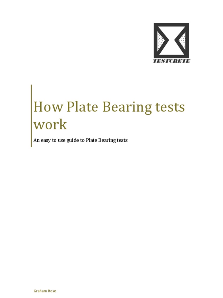 Plate Bearing Tests Explained | PDF | Structural Steel | Engineering