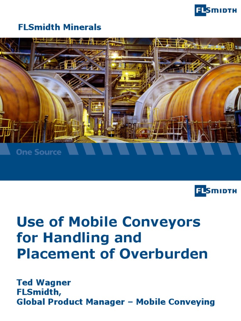 Use of Mobile Conveyors For Handling and Placement of Overburden | PDF ...