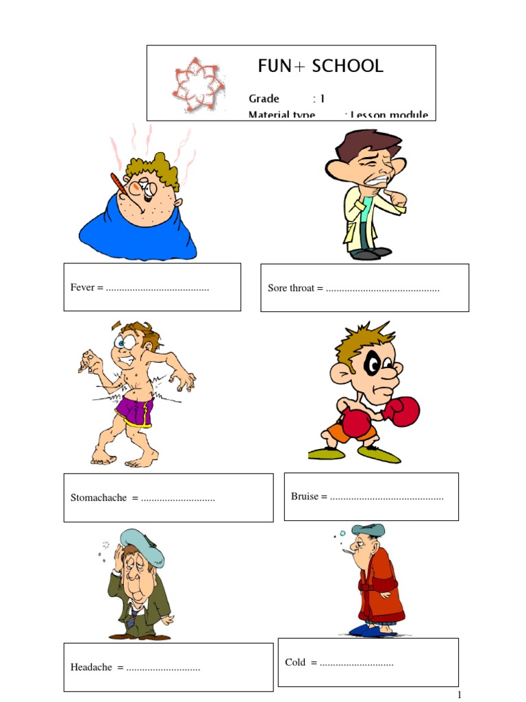 Lesson Module Grade 1 Health Problems | PDF | Self-Improvement