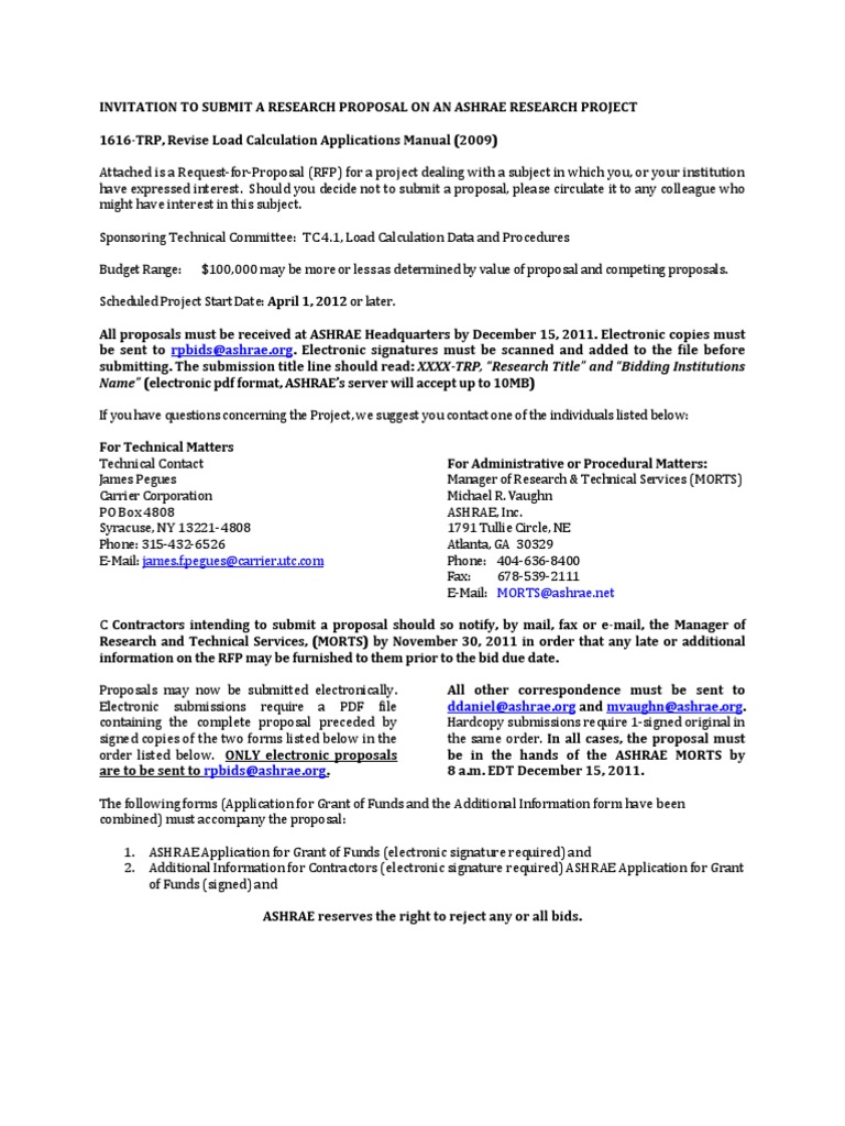 Updating the Load Calculation Applications Manual: Incorporating ...