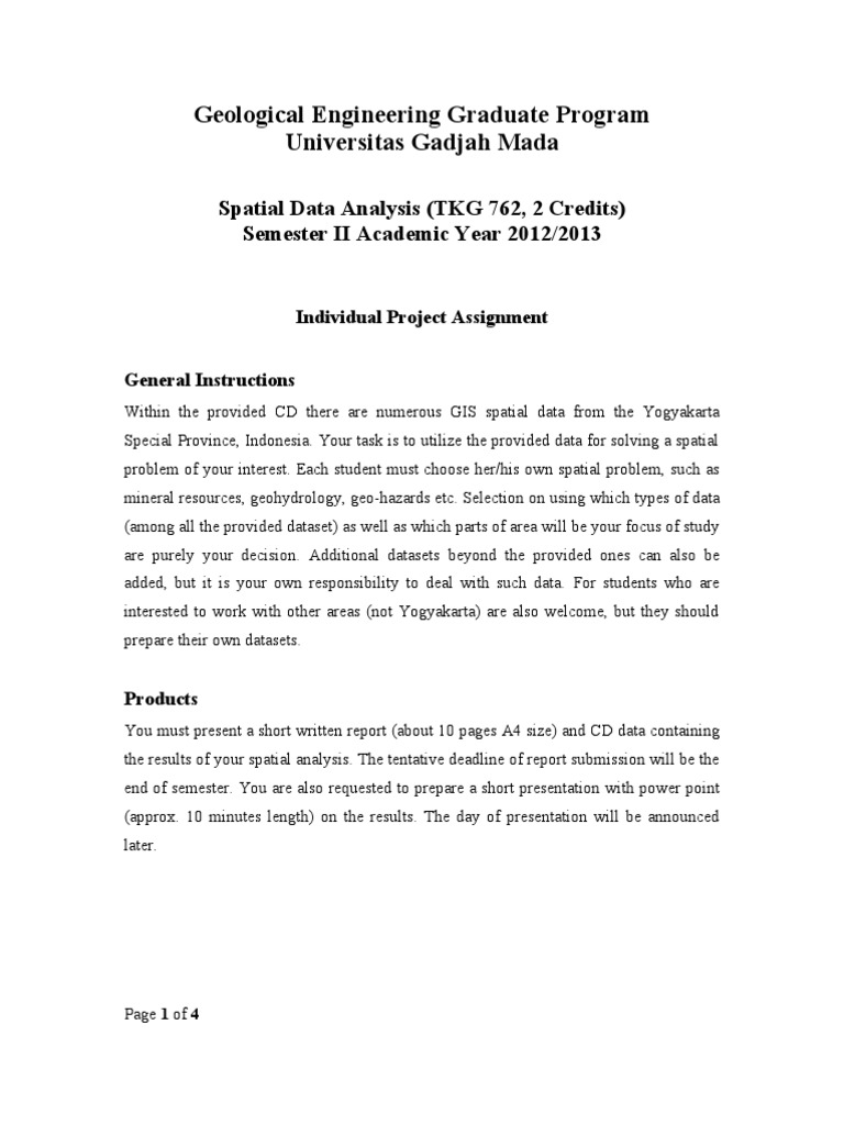 Geological Engineering Graduate Program Universitas Gadjah Mada | PDF ...