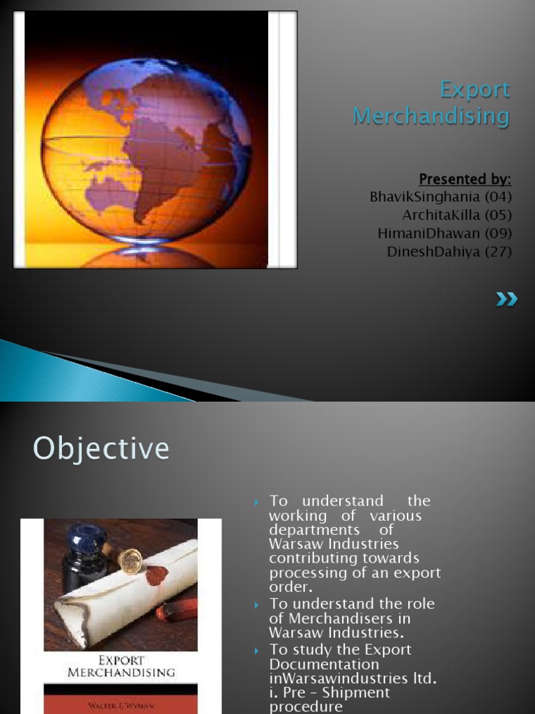 Export Merchandising | PDF | Exports | Procurement