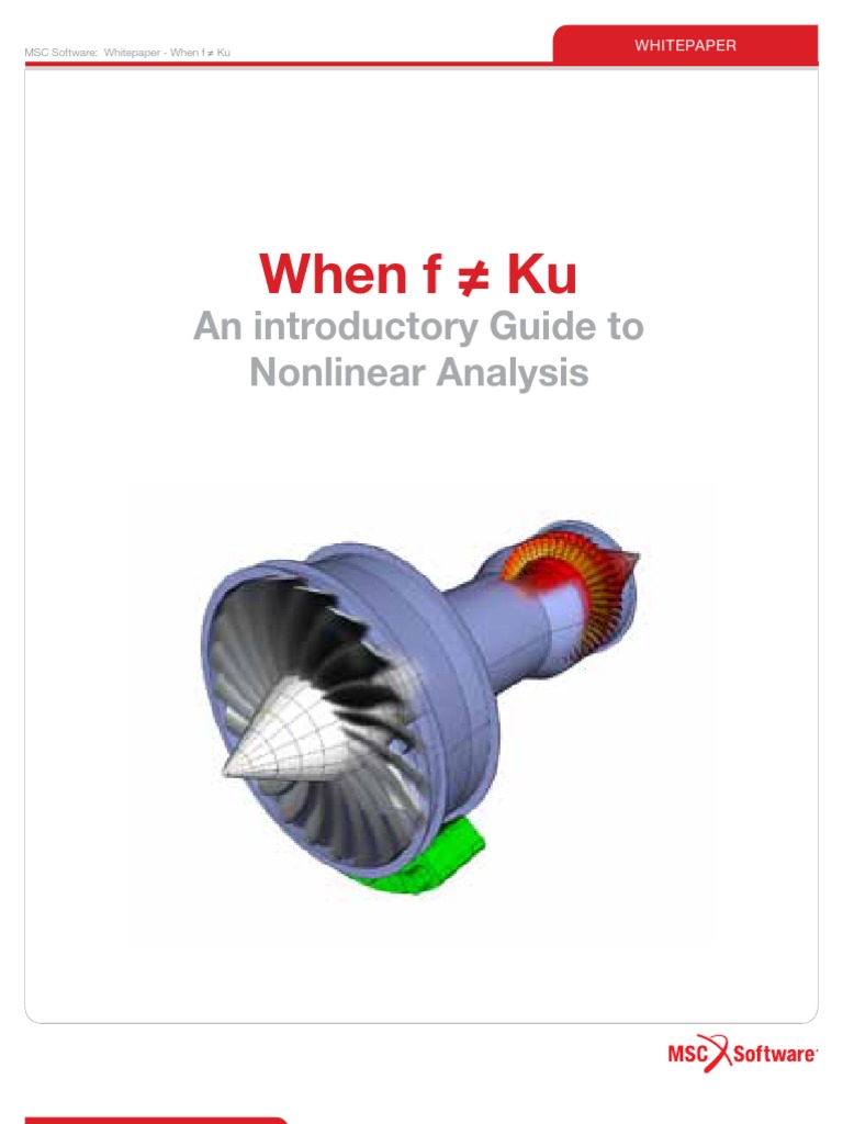 When F Ku: An Introductory Guide To Nonlinear Analysis | PDF | Yield (Engineering) | Viscoelasticity
