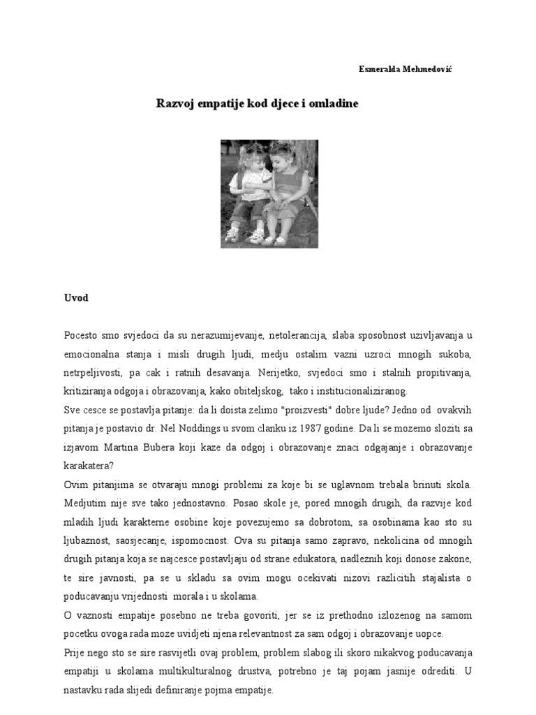 Razvoj Empatije | PDF