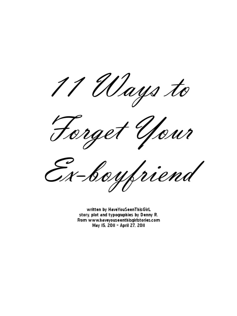 11 Ways To Forget Your Ex-Boyfriend | PDF