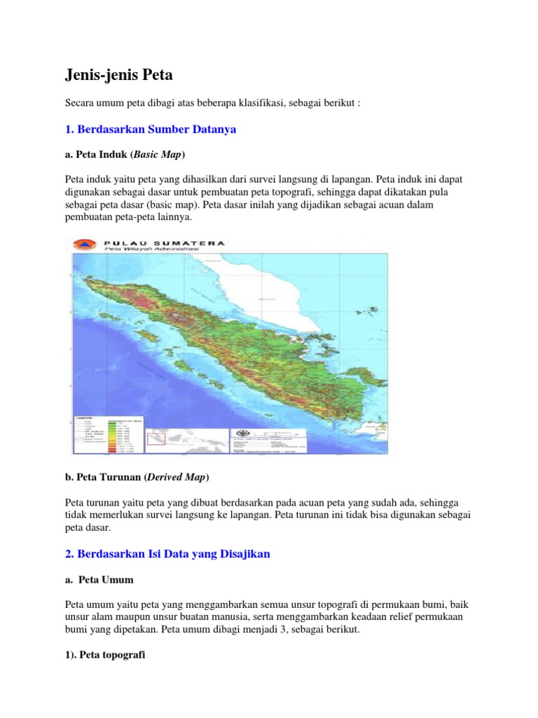 Jenis Jenis Peta | PDF | Sains & Matematika