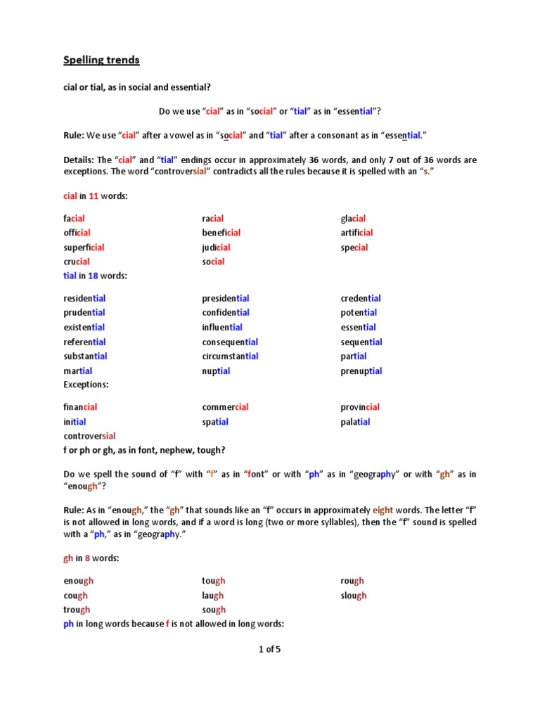 Spelling Trends | PDF | English Language | Linguistics