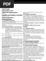 Etoflam 5% Gel: Uses and Precautions | PDF | Wellness