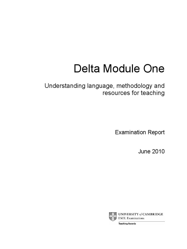 Delta Module One Exam Report | PDF | Idiom | Verb