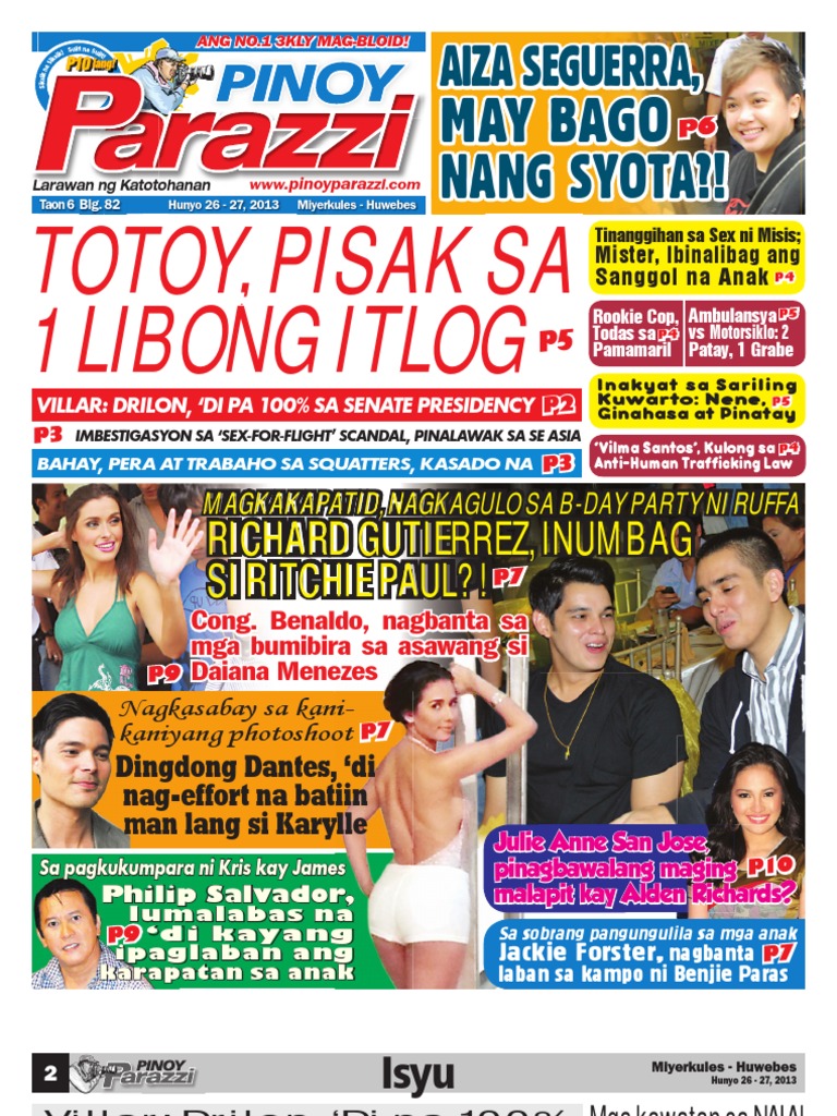 Pinoy Parazzi Vol 6 Issue 82 June 26 - 27, 2013 | PDF
