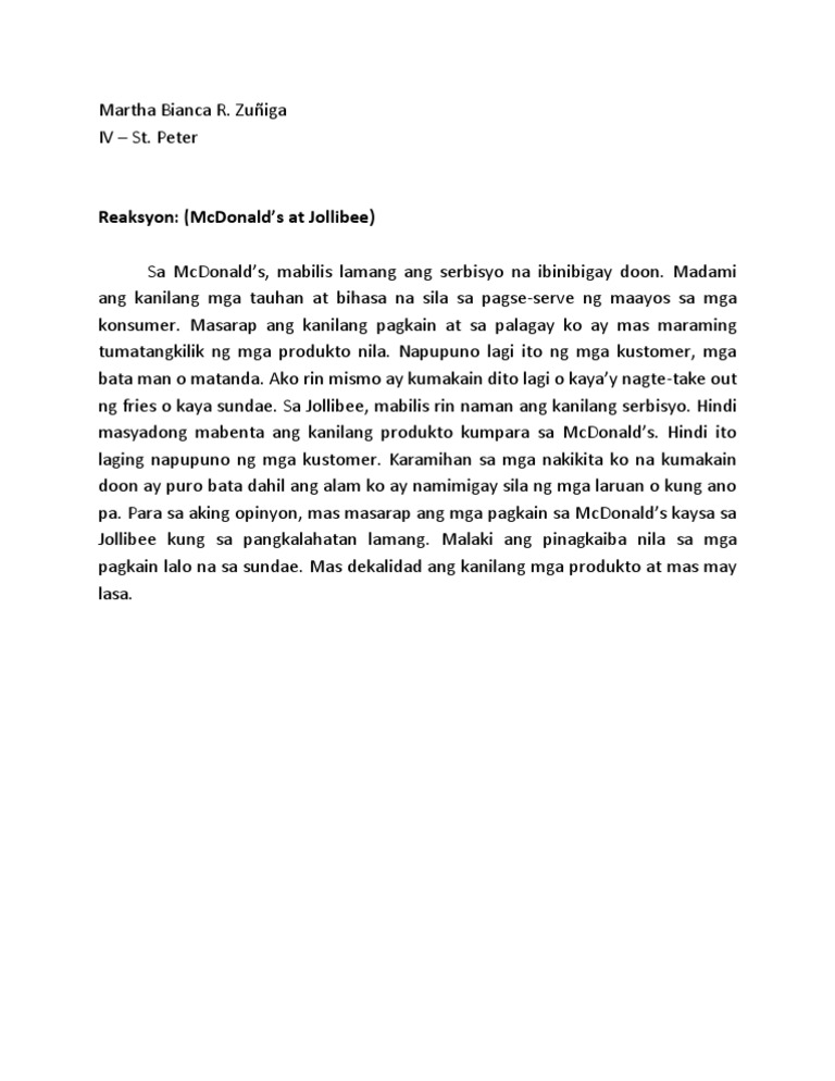 AP Reaksyon | PDF