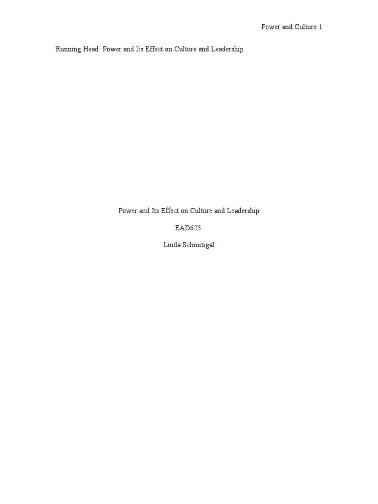 Powerand It Effect On Culture | PDF | Power (Social And Political ...
