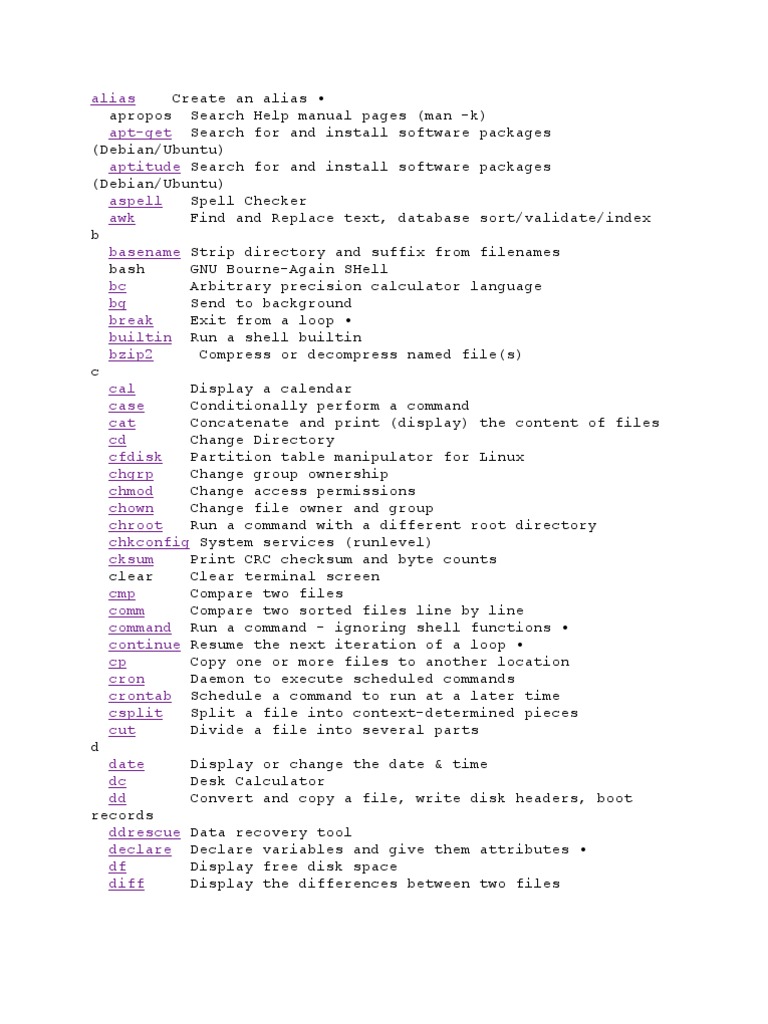 Linux Commands | PDF | Computer File | File System
