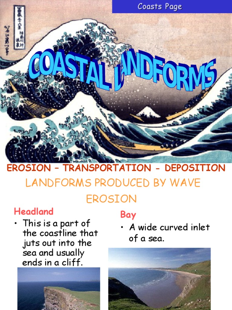 Coastal Features - Landforms | PDF | Erosion | Coast