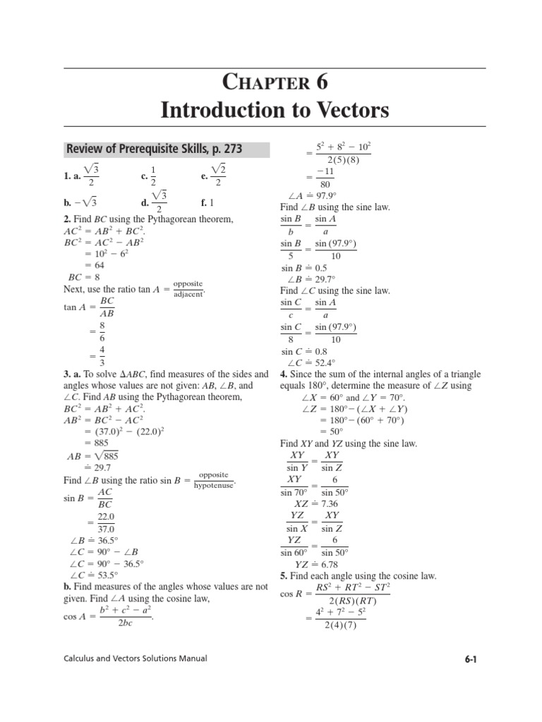 Chapter 6 Solutions | PDF | Sine | Trigonometric Functions