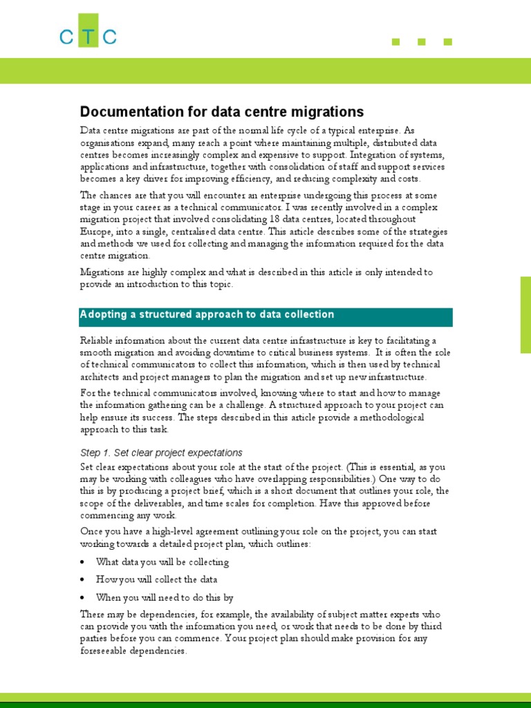 Data Centre Migration | PDF | Data Center | Computer Network