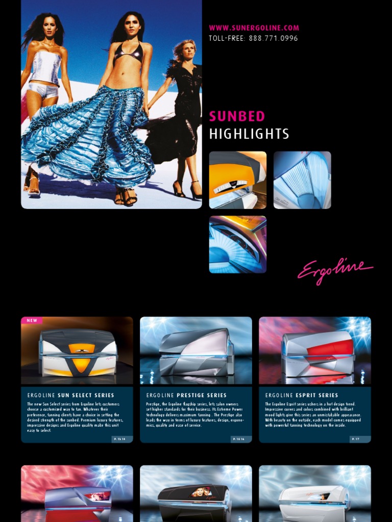 2013 Ergoline Product Catalog | PDF | Ultraviolet | Optical Filter