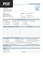 Material Return Form: (Time: ...... : ...... ) 24 Hours | PDF