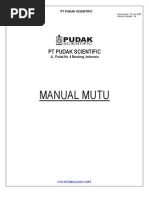 Contoh Manual Mutu Dari Perusahaan Lain | PDF