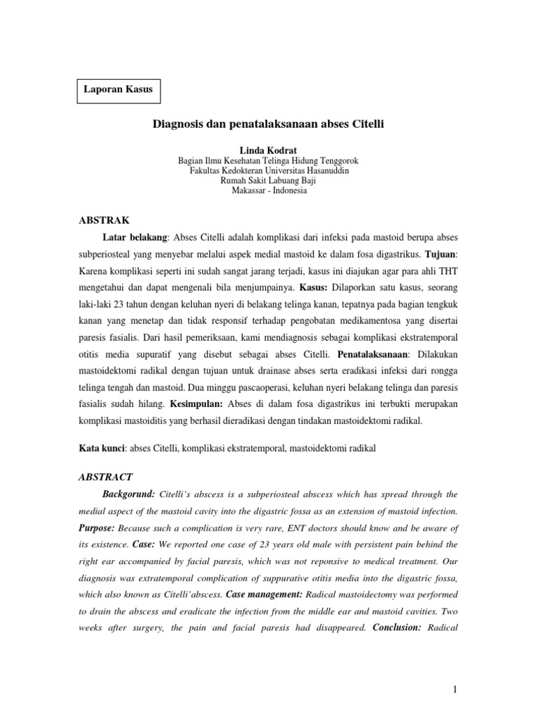 Abses Citelli Linda Kodrat3 | PDF