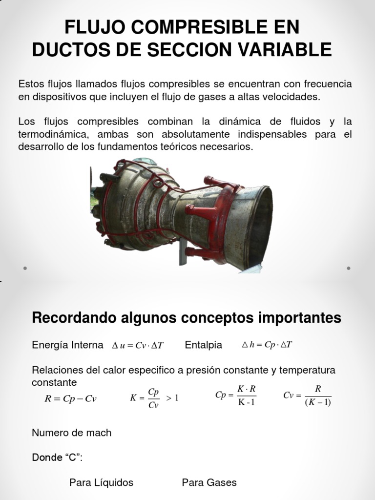 Flujo Compresible | PDF | Flujo compresible | Ciencia de los materiales