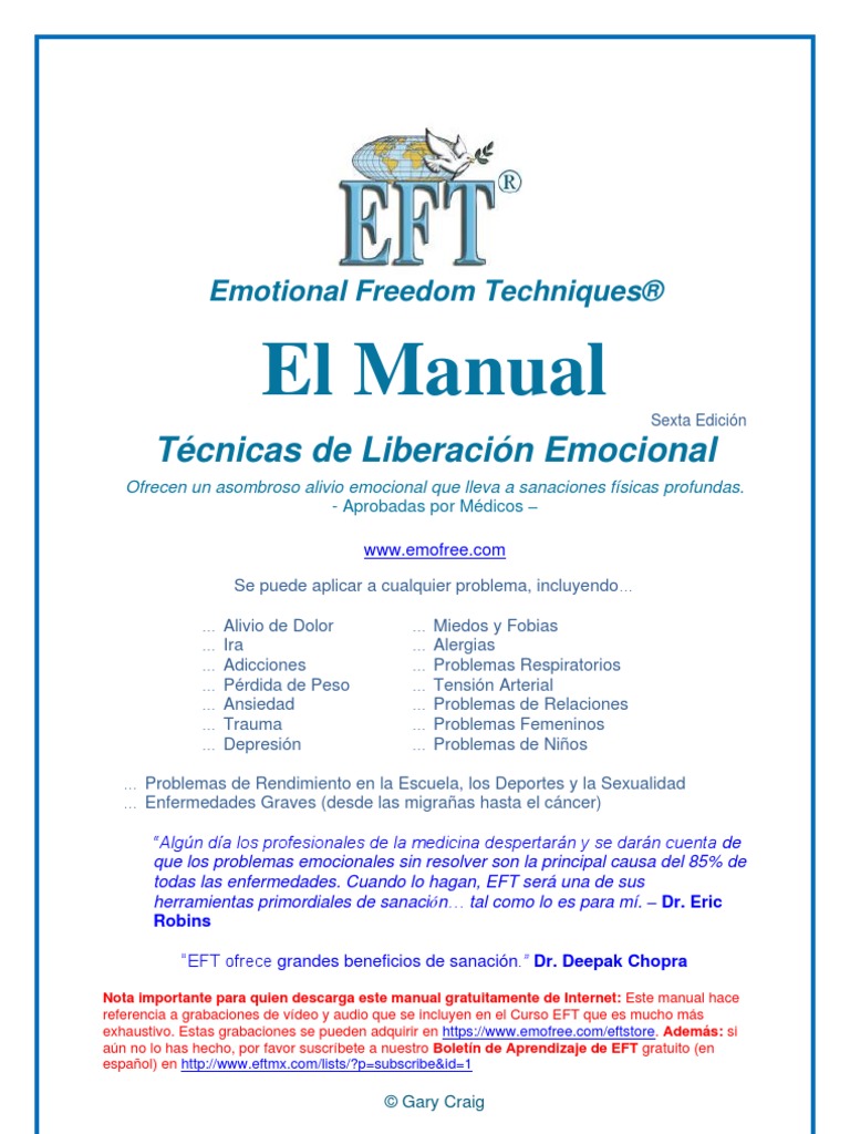 EFT Tecnicas de Liberacion Emocional | PDF