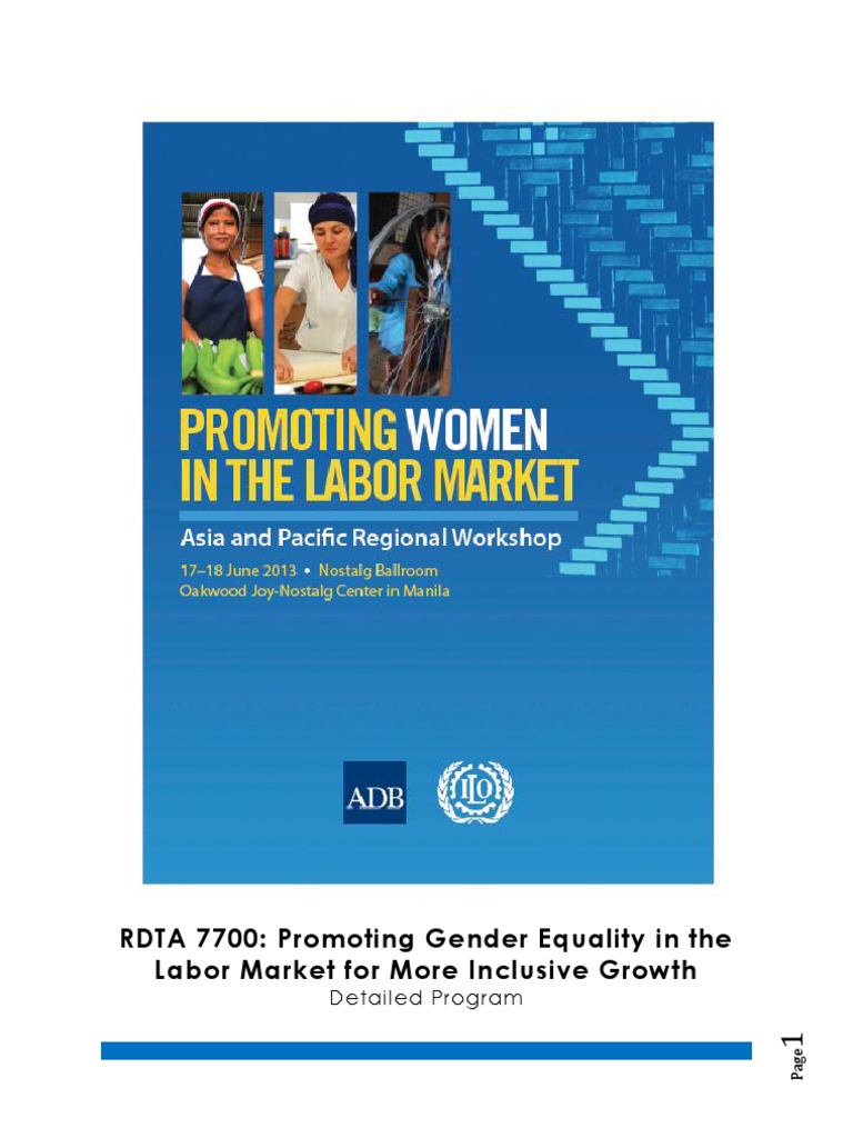 FINAL Program - Promoting Gender Equality in The Labor Market ...