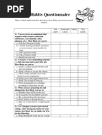 Academic Performance Scale Questionnaire | PDF