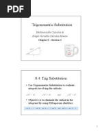 MAT076 10 - Techniques of Integration - Integration of Trigonometric Substitution | PDF ...
