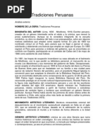 Resumen Tradiciones Peruanas | PDF | Perú | Leyendas