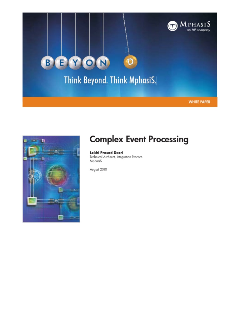 Think Beyond. Think Mphasis.: Complex Event Processing | PDF | Service ...