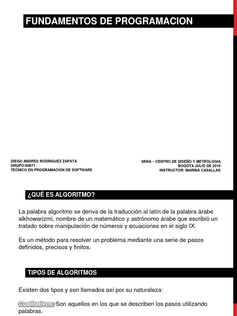 Fundamentos Programacion Marco Teorico | Estructura de datos de matriz ...