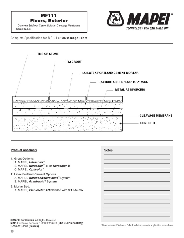 MF111 Cleavage Membrane Specifications | PDF