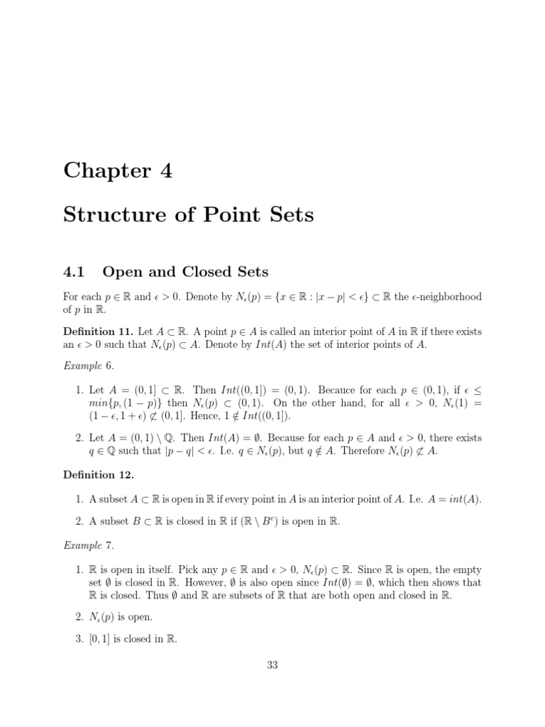 Structure of Point Sets | PDF | Compact Space | General Topology