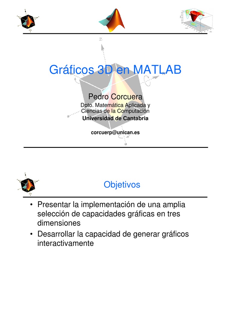 Gráficos 3D en Matlab | PDF | Rotación | Esfera