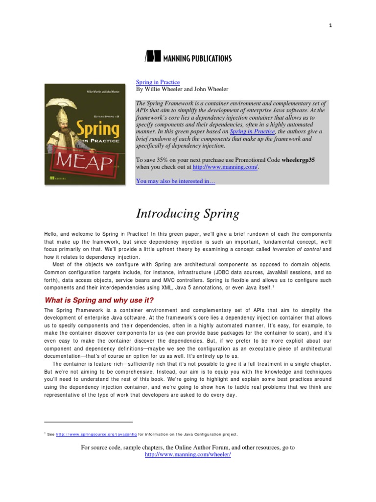 SIP SpringIntroduction | Download Free PDF | Spring Framework | Object Relational Mapping