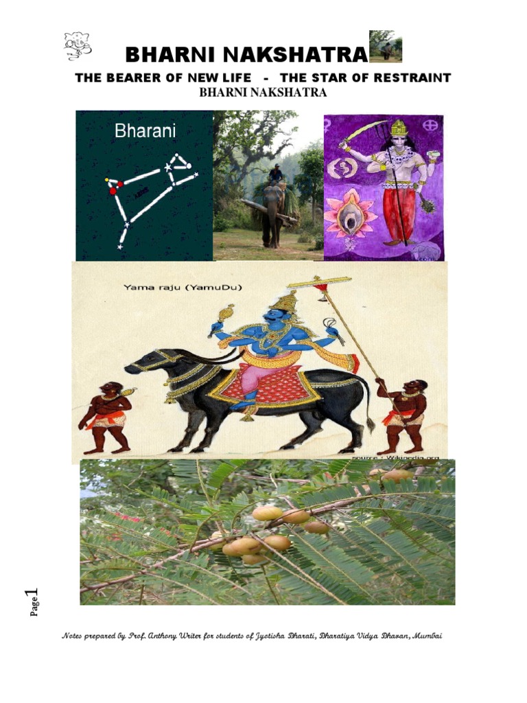 Bharani Nakshatra: Traits and Compatibility | PDF | Science | Astronomy